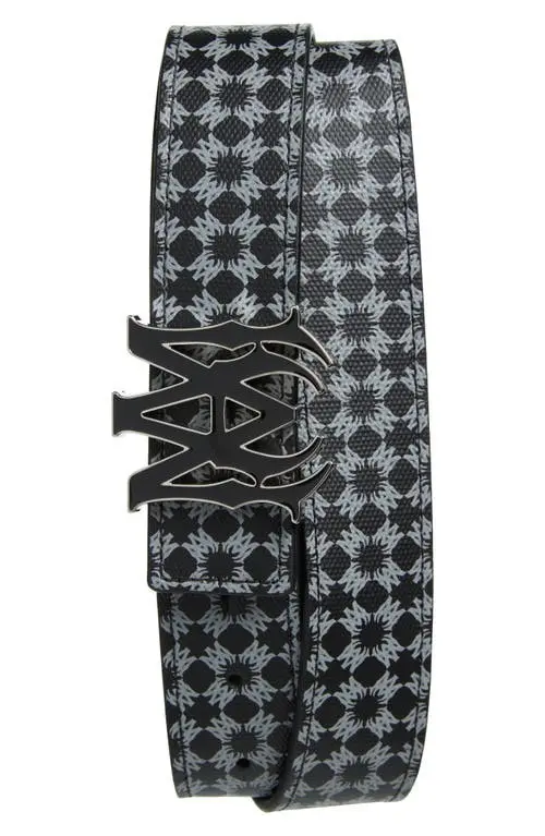 Amiri Ma Quad Enamel Buckle Coated Canvas Belt