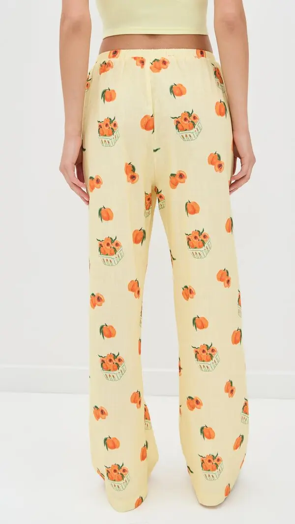 BAILEY ROSE Peach Print Long Pants