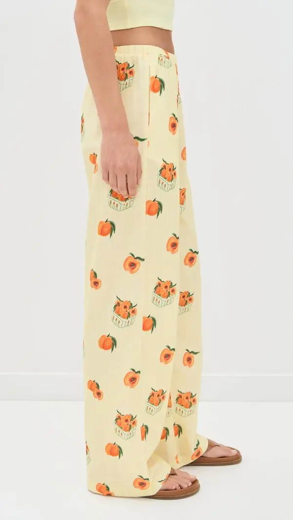 BAILEY ROSE Peach Print Long Pants