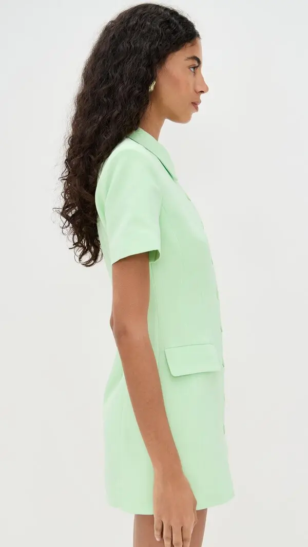 Lioness Cheri Short Sleeve Mini Dress In Lime - 40% Off | Editorialist