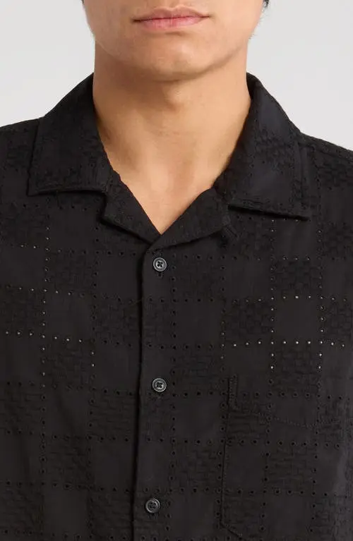 VANS Wayside Eyelet Embrodiered Camp Shirt