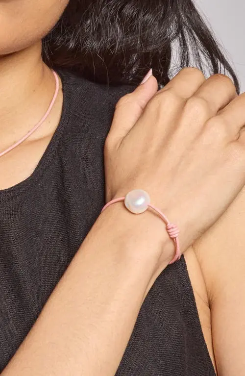 Lady Grey Freshwater Pearl Knot Bracelet - Pink