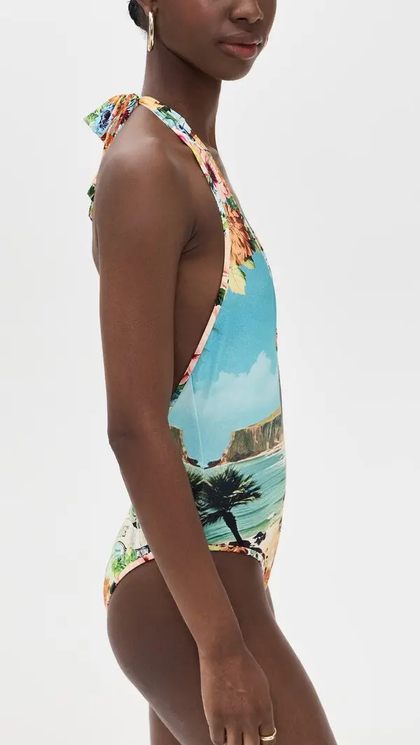 Camilla Reversible Halter One Piece