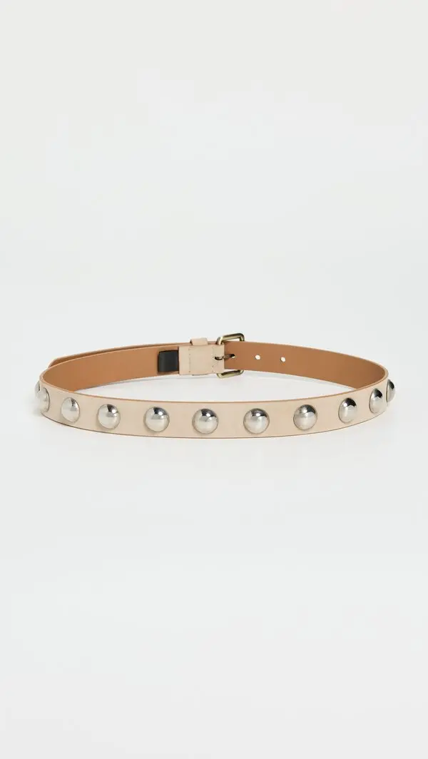Rachel Comey Studded Leather Belt In Stone - 40% Off  display picture 1