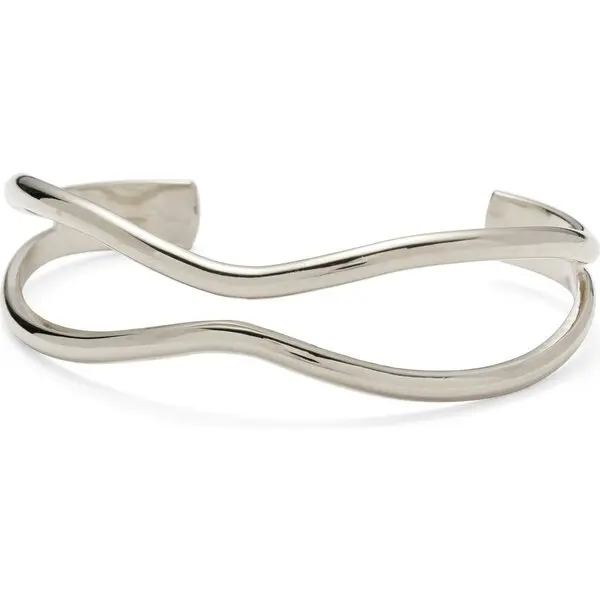 Lady Grey Pinch Cuff Bracelet - Silver