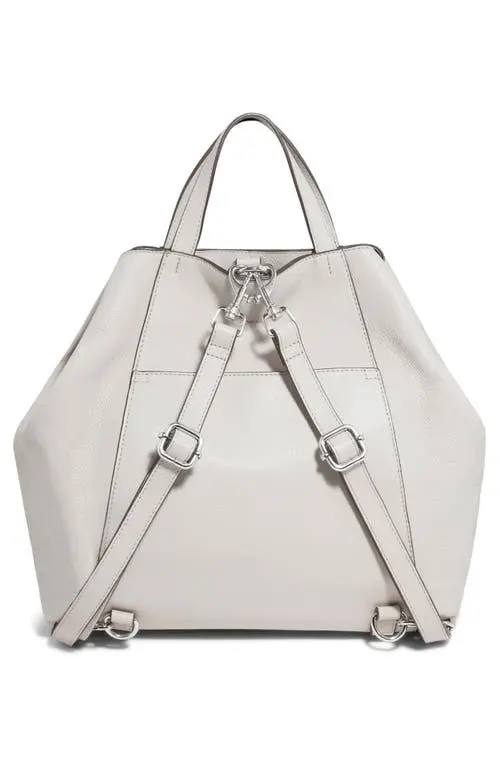AIMEE Empire Convertible Leather Tote - Chalk