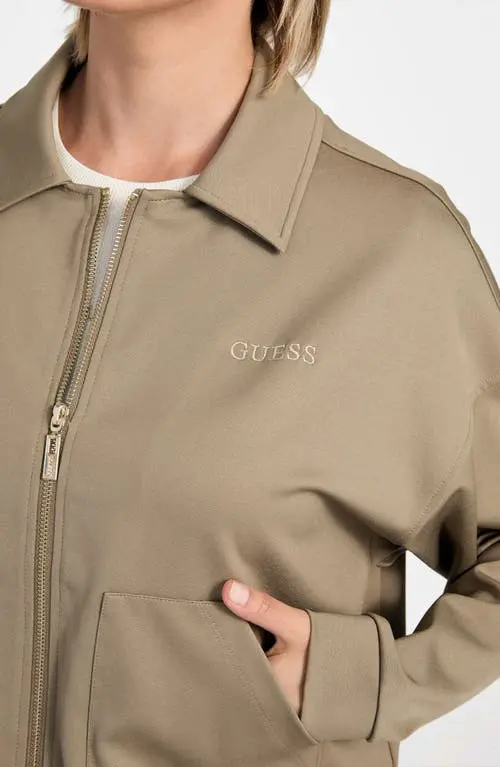 Guess Stretch Nylon Zip Jacket