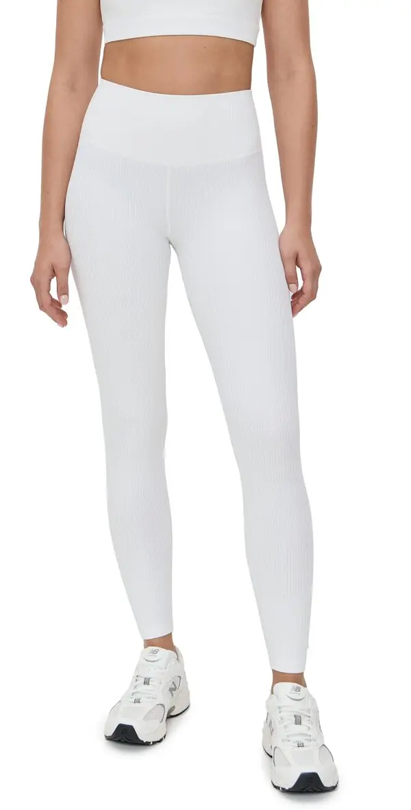 Splits59 Airweight Rib High Waist 7/8 Leggings - White
