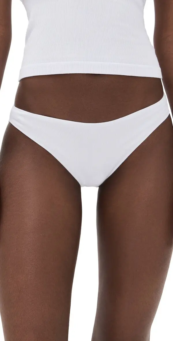 Lunya Seamless Bikini Bottom - Sincere White
