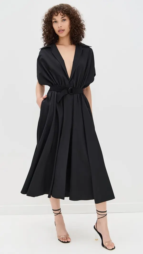 flared midi shirt dress Women’s Summer Lyocell Shirt Dress – Elegant Vintage Short Sleeve Flared Midi Dress White Dress / S