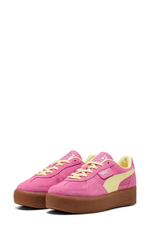 PUMA Palermo Elevata Platform Sneakers - Posie Pink/ Gold Moon