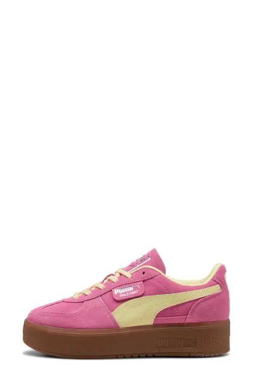 PUMA Palermo Elevata Platform Sneakers - Posie Pink/ Gold Moon