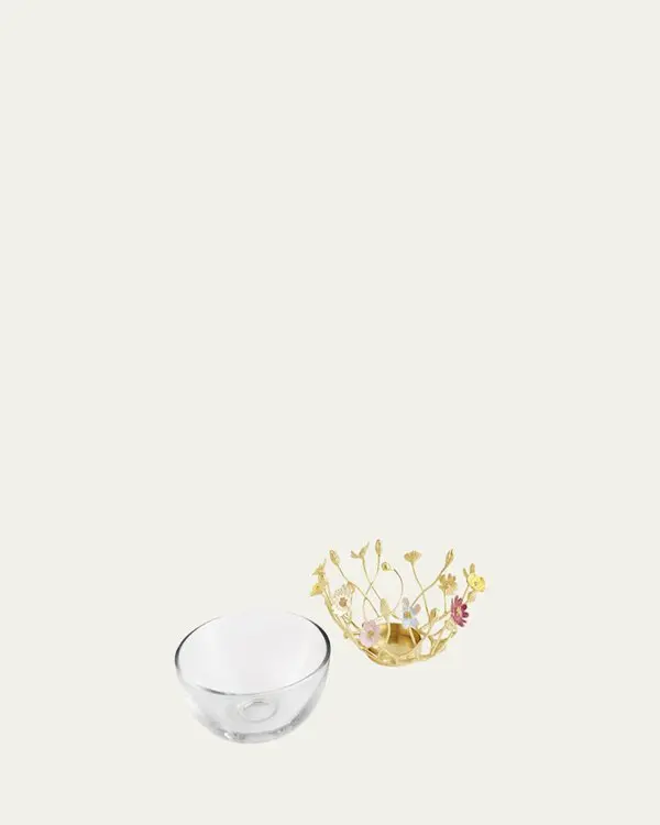 Michael Aram Wildflowers Small Glass Bowl