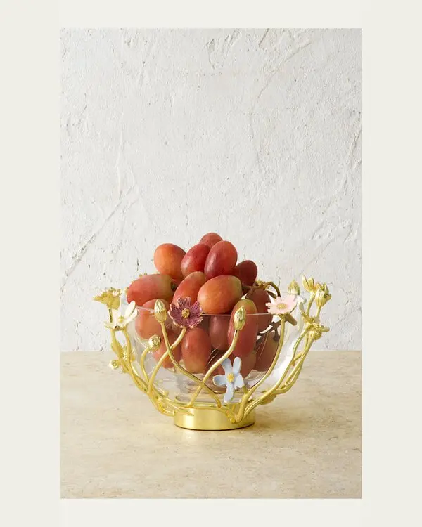 Michael Aram Wildflowers Small Glass Bowl