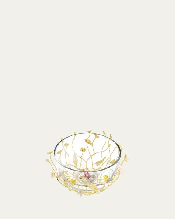 Michael Aram Wildflowers Serving Glass Bowl
