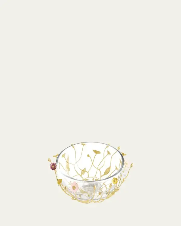 Michael Aram Wildflowers Serving Glass Bowl