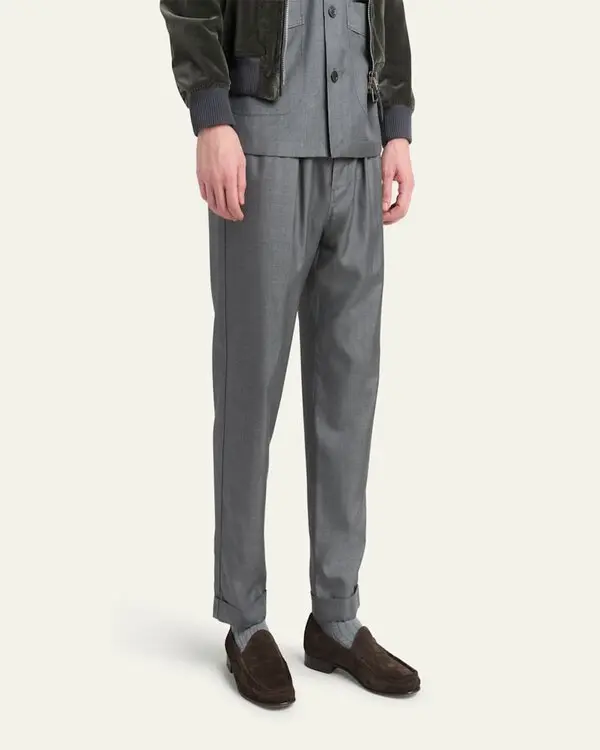 TOM FORD York Suede Penny Loafers