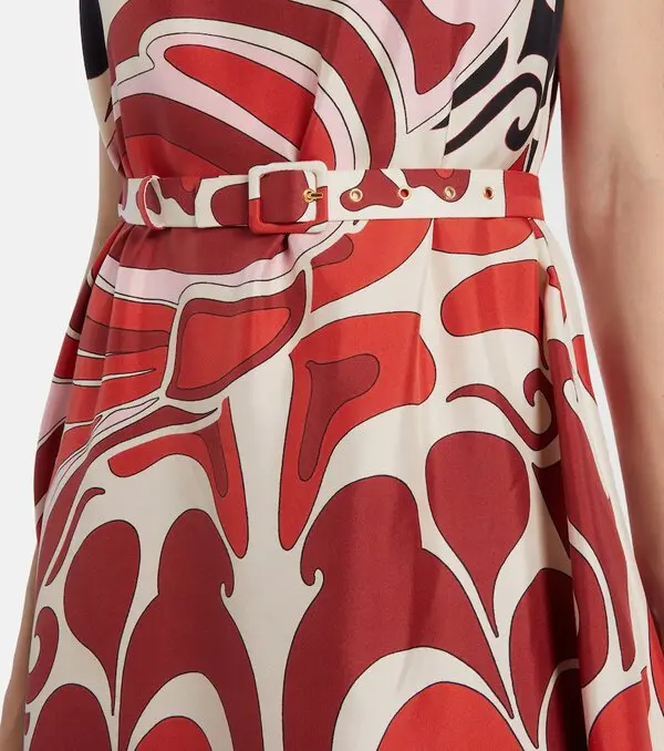 La DoubleJ Roy Phoenix Silk Twill Maxi Dress - Multicoloured
