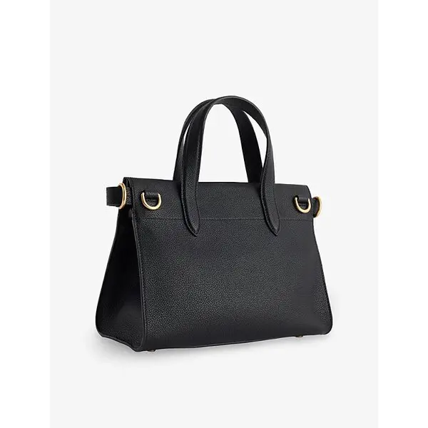 Burberry Mini Leather Tote Bag - Black