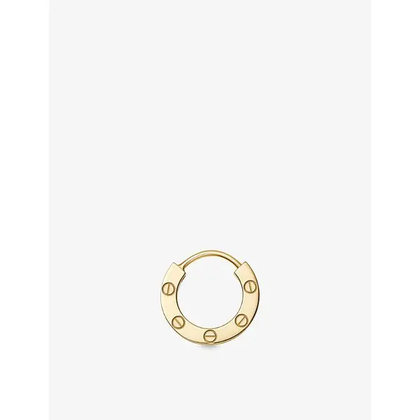 CARTIER Love 18ct Single Hoop Earring - Yellow Gold