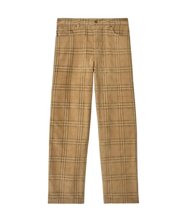 Burberry Check Corduroy Trousers