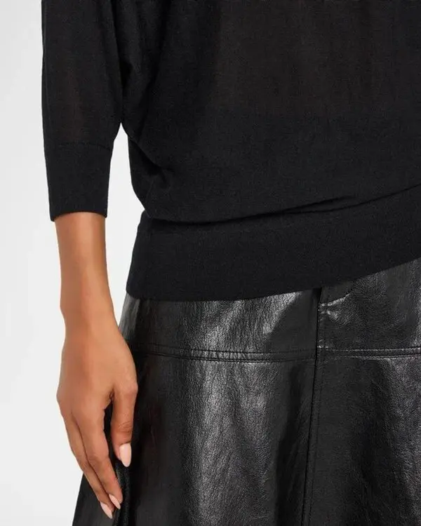 Co Asymmetrical Cashmere Knit Pullover
