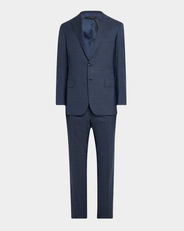 Brioni Wool Plaid Two-piece Suit - Navy
