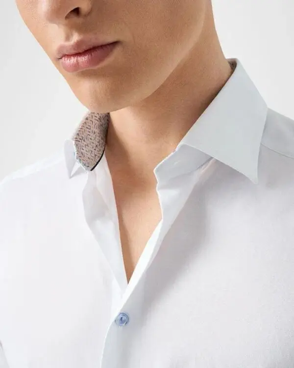 Eton Apos;s Signature Twill Slim-fit Dress Shirt - White