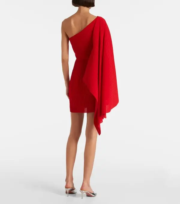 Solace London Layne Draped Mini Dress - Red