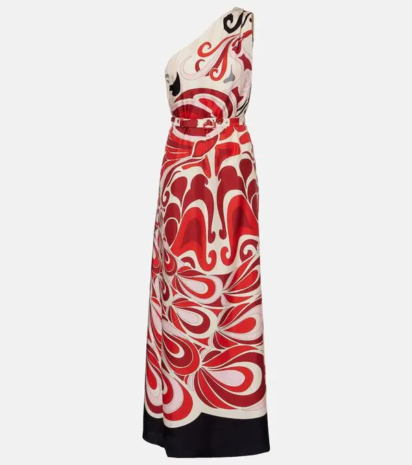 La DoubleJ Roy Phoenix Silk Twill Maxi Dress - Multicoloured