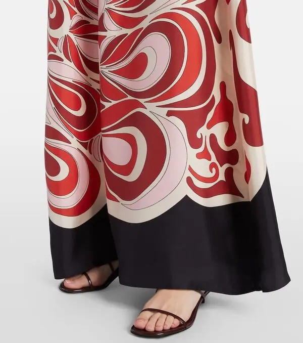 La DoubleJ Roy Phoenix Silk Twill Maxi Dress - Multicoloured