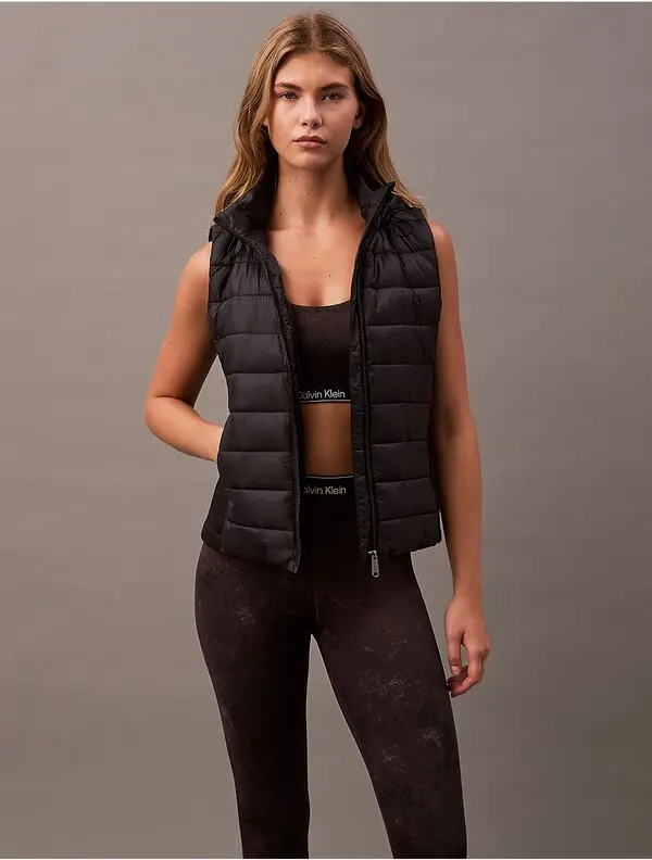 Calvin Klein Nylon Puffer Vest - Black Beauty
