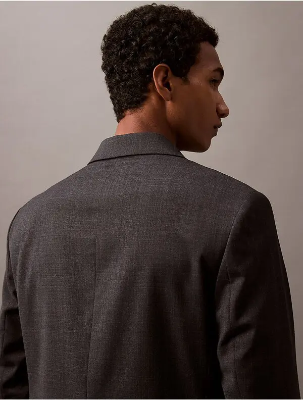 Calvin Klein Wool Blend Single-breasted Blazer