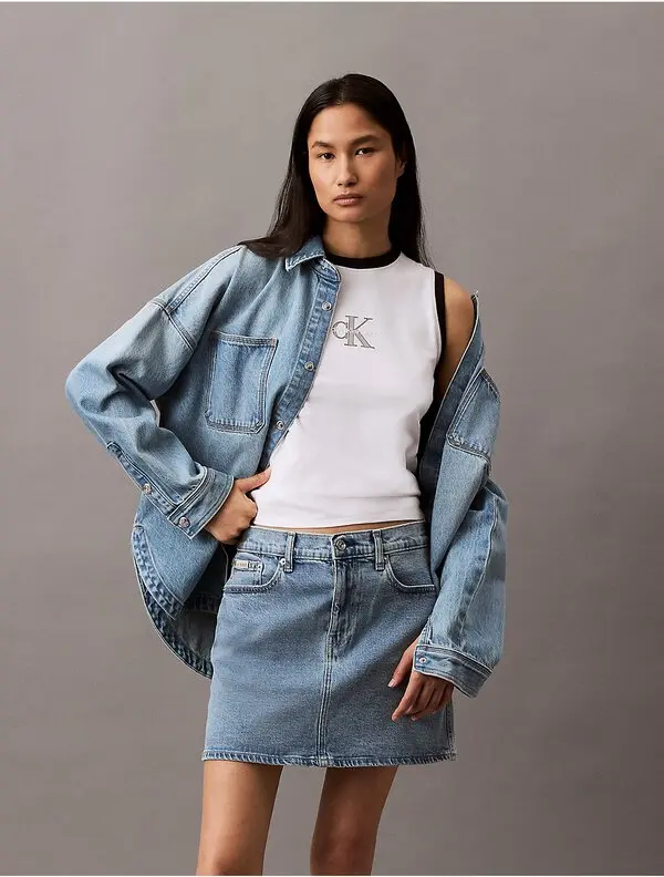 Calvin Klein Denim Mini Skirt