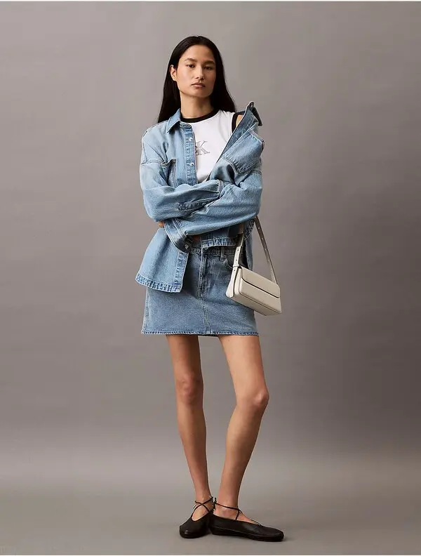 Calvin Klein Denim Mini Skirt