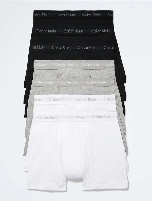 Calvin Klein Cotton Classics 7-pack Boxer Brief - Black / Grey Heather / White