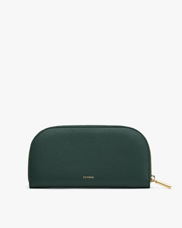 Cuyana Curved Zip Wallet - Forest