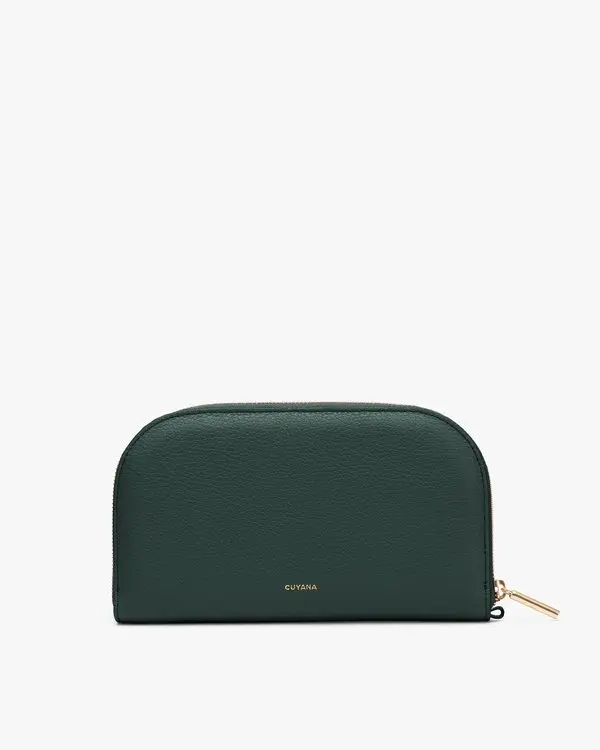 Cuyana Duo Zip Wallet - Forest