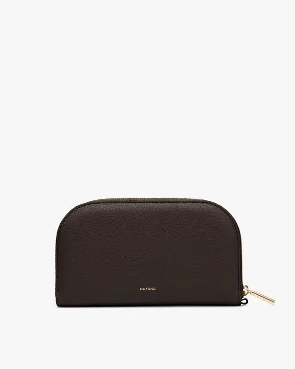 Cuyana Duo Zip Wallet - Mocha