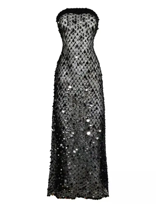 ROBERTA EINER Sequin-embellished Midi Dress