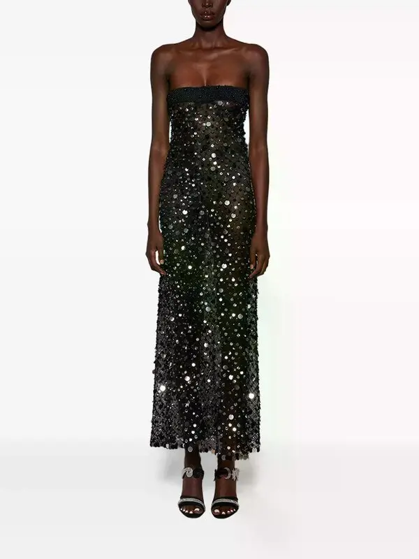 ROBERTA EINER Sequin-embellished Midi Dress