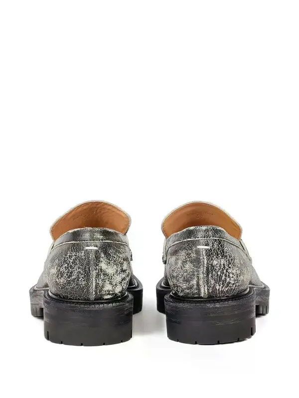 MAISON MARGIELA Taby Crackled Loafers