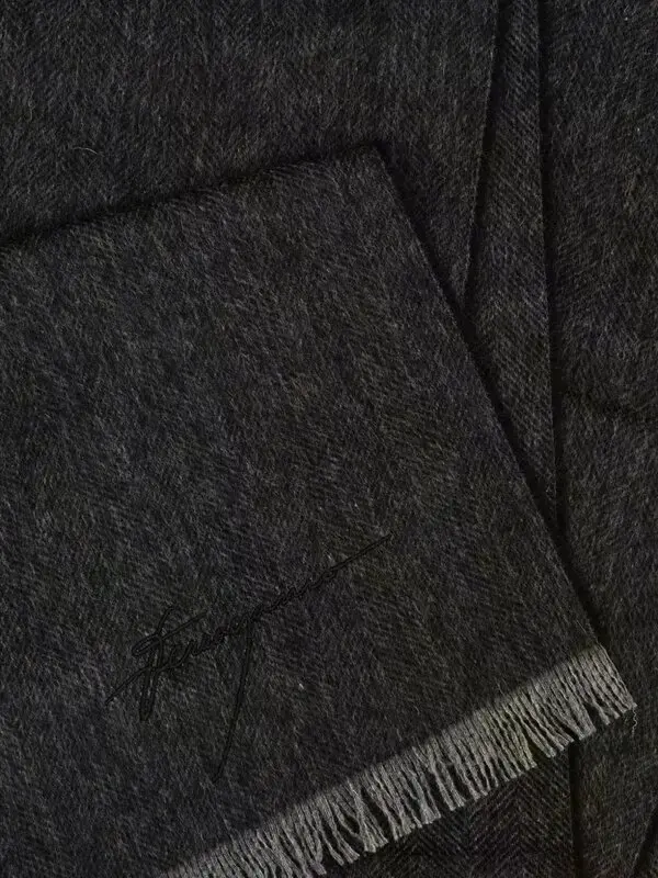 FERRAGAMO Chevron Scarf - Grey