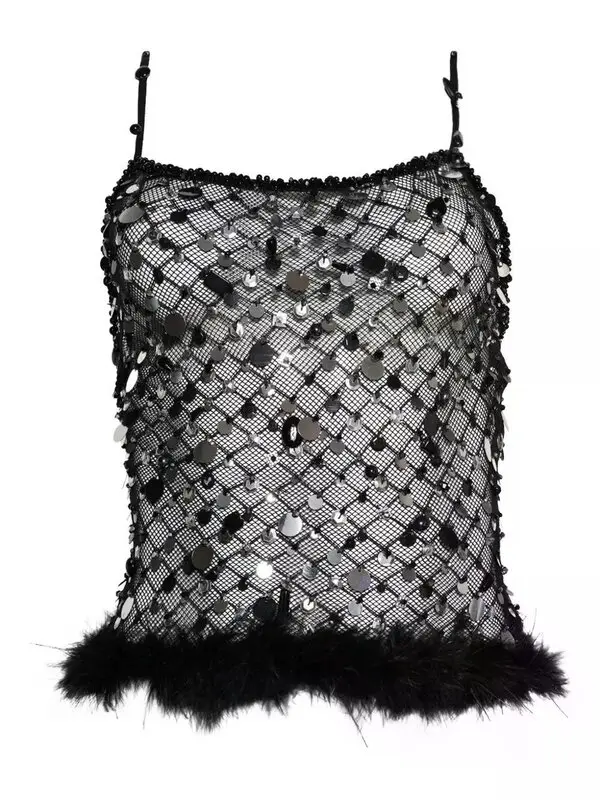 ROBERTA EINER Sequin-embellished Top