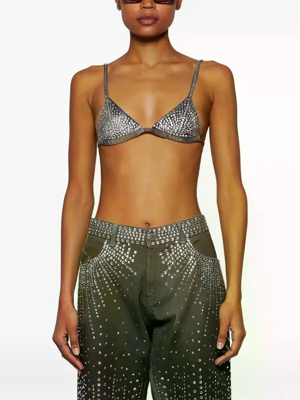 Attico Studded Triangle Bra