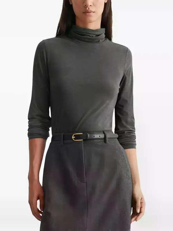 Marc O'polo Turtleneck Long-sleeved Top - Grey