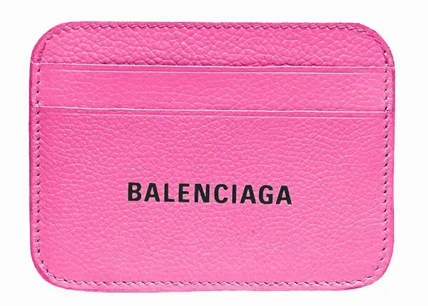 Balenciaga Cash Card Holder - Fuchsia/black