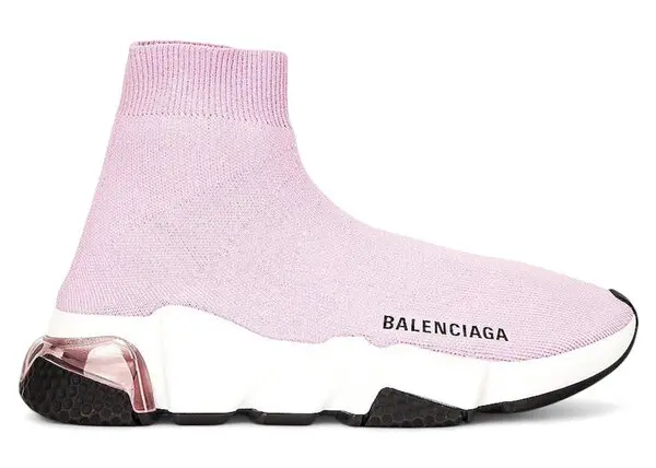 Balenciaga Speed Clear Sole - Light Pink/white