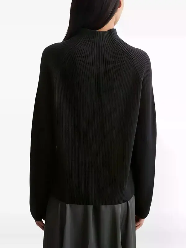 Marc O'polo Ribbed High-neck Jumper - Black