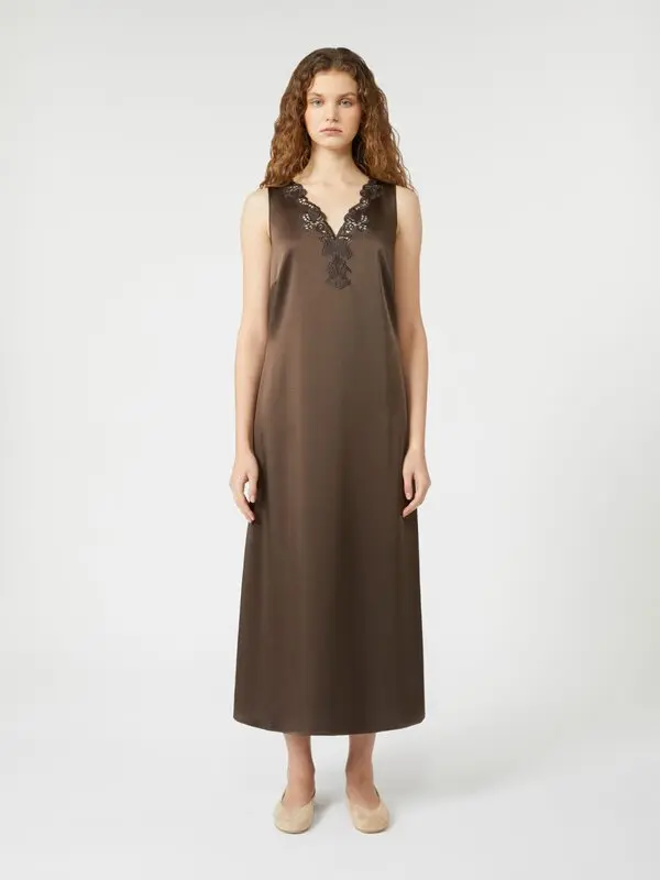 Max Mara Long Satin Dress